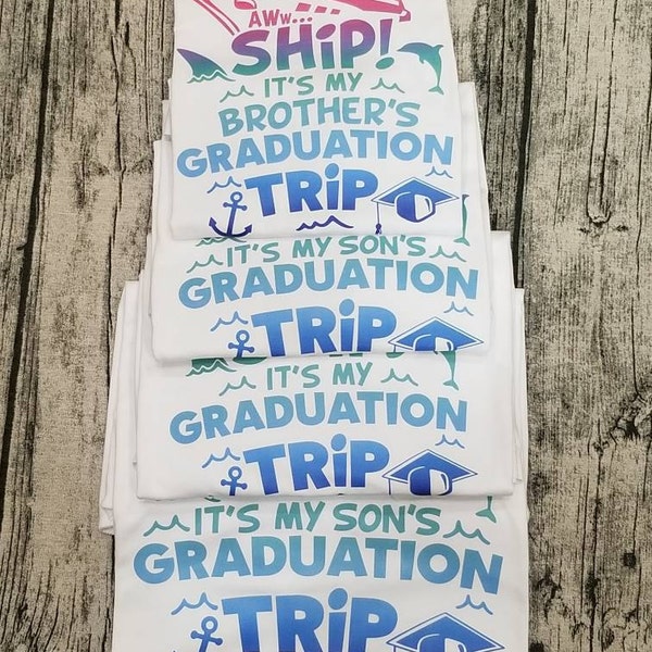 Aww Ship! It's My Graduation Trip Bundle Svg Graduation Family Cruise ...