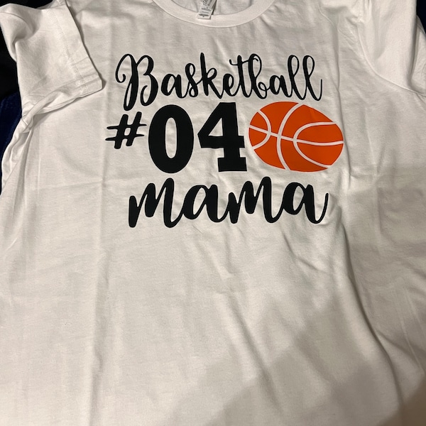 Personalized Basketball Mama Shirt With Player Number| Custom ...