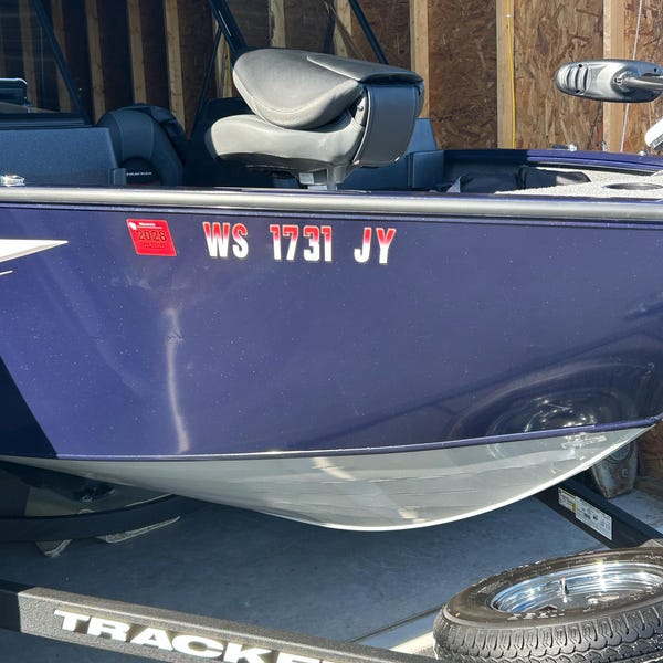 Boat Registration Numbers Set of Two 3 Inch Custom State Watercraft ...