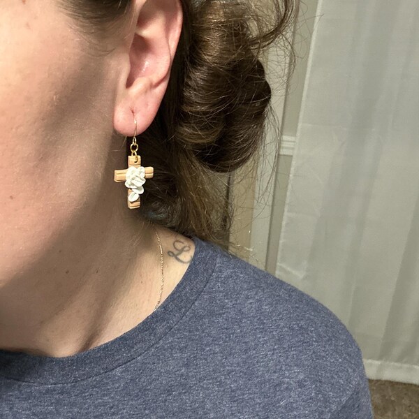 Blue Dangly Earrings, Spring Statement Earrings, Summer Statement ...