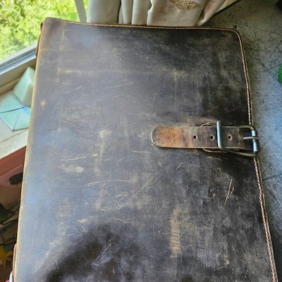 Personalized Vintage Leather Sheet Music Organizer Binder Cover , Full ...