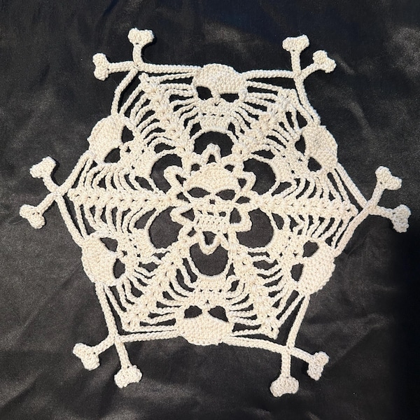 Skulls & Crossbones Doily Pattern - Base Pattern - Etsy