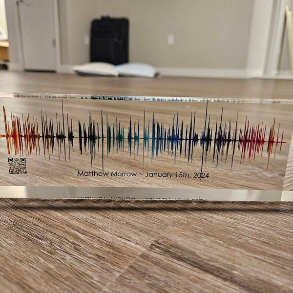 Artblox Soundwave Art With Scannable Qr Code Any Video Voice Recording ...