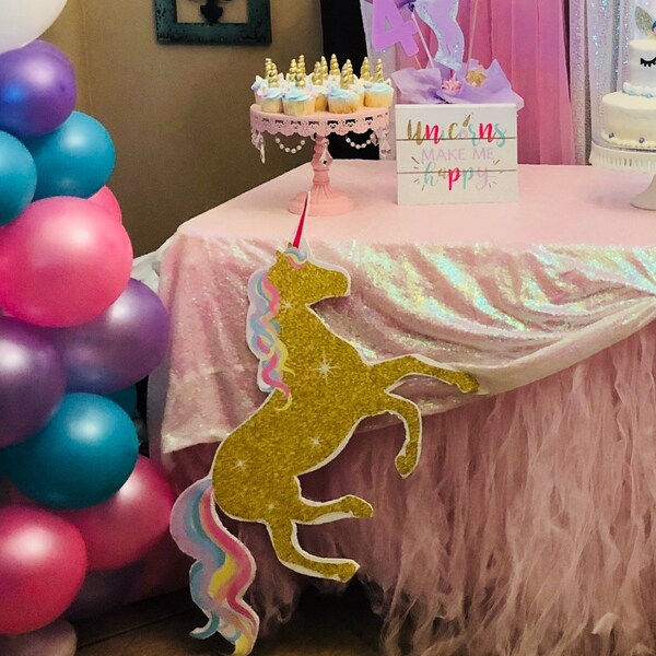Magical Unicorns, Gold Glitter Unicorns, Einhorn, Unicorn Digital ...