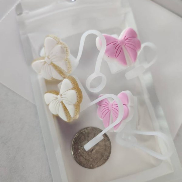 Bow Straw Topper Cover, Stanley Straw Covers, 10 MM, Straw Cap Reusable ...