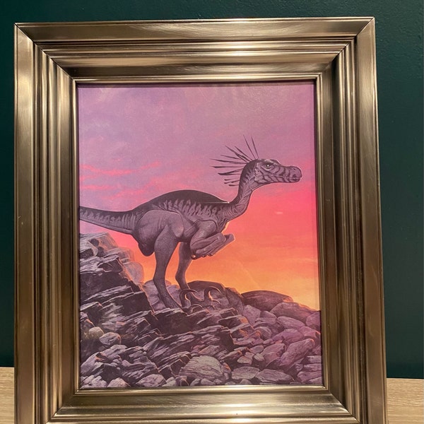 1954 "tyrannosaurus" by William Scheele in Black Custom 11x14 Mat ...