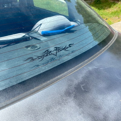 Bumper Sticker / Car Tramp Stamp / Y2K / Heart / Wings / Gothic / Vinyl Decal / Cybersigilism - Etsy