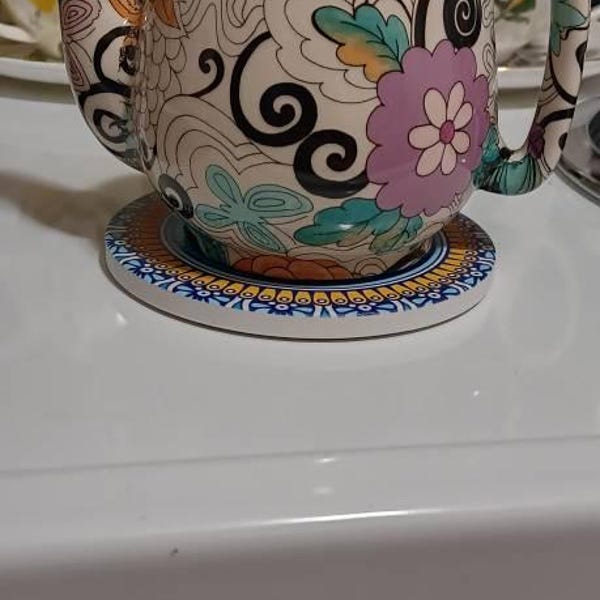 6 Cup Teapot in Sunflower Chintz Design by Heron Cross Pottery - Etsy