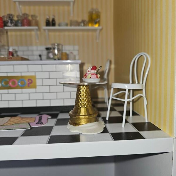 Blue and White Dollhouse Mirror for Modern Boho 12th Scale Dollshouse ...