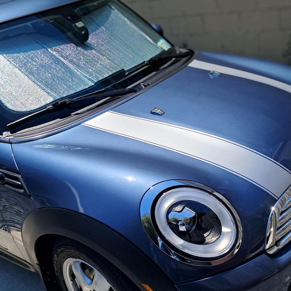 Mini Cooper Bonnet Check Stripes, Stripes for Hood, Racing Decoration ...