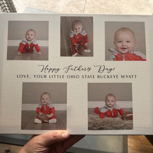 Custom Family Photo Collage Canvas, Custom Family Picture Frame ...