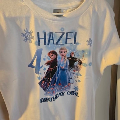 Frozen Birthday Shirt , Elsa Birthday Shirts, Frozen Custom Shirt , Frozen Personalized Tee ...