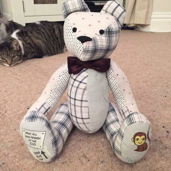 PDF Memory Bear Sewing Pattern & Tutorial, Keepsake Bear Pattern Made ...