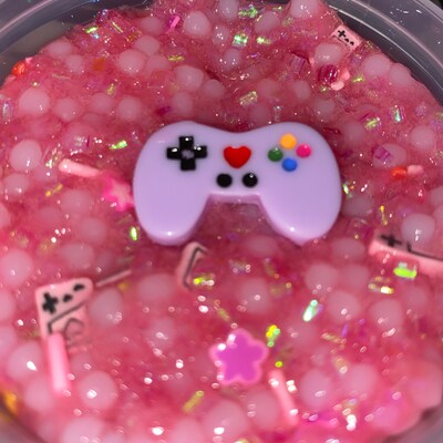 Bingsu Slushie Slime gamer Girl SCENTED Pink Crystal Clear Bingsu and ...