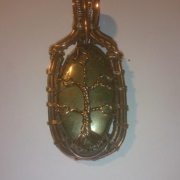 Red Flash Labradorite Gemstone Pendant Copper Wire Wrapped Pendant ...