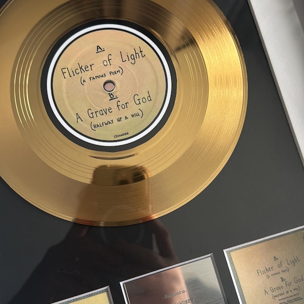 Platinum Vinyl Record Custom Music Plaque - Engraved Wedding Song Gift ...