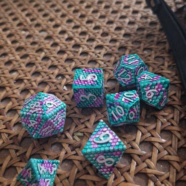 Under the Sea Tide Pool Dnd Dice Set Perfect Gift for Fans of Dungeons ...