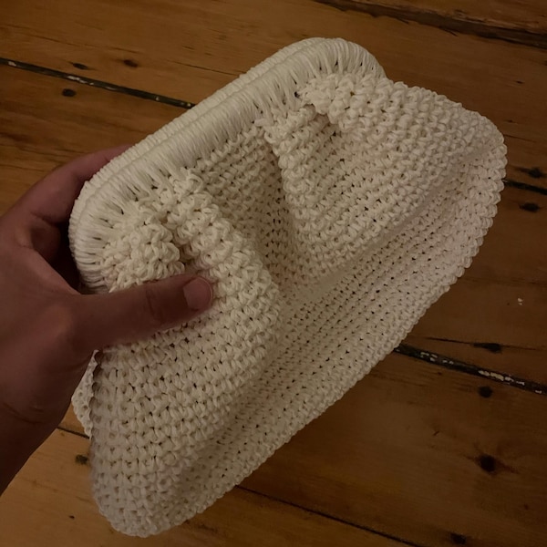 Small Raffia Beige Clutch Bag for Women | Straw Knitted Raffia Bag ...