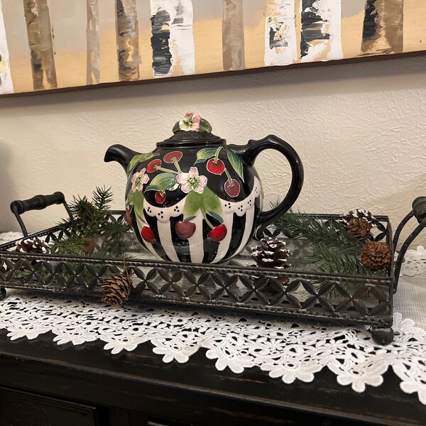 70s Seymour Mann Ceramic Canister Set - Set of Three - Yellow W/fruit ...