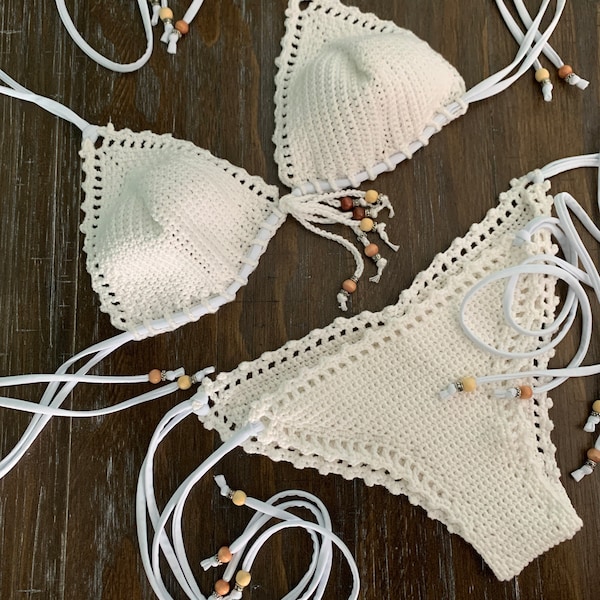 PDF, Crochet PATTERN for Capheira Crochet Bikini Top and Brazilian ...