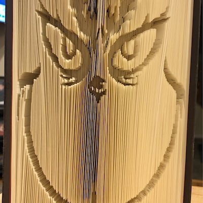 Folded Book Art Pattern Joy, Pattern for Book Folding, Word Pattern for ...