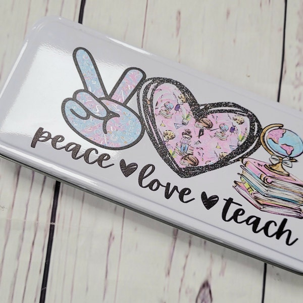 Peace Love Teach - Teacher - Sublimation - Digital Download ...