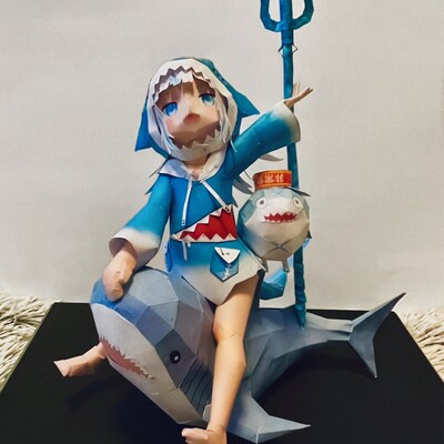 Vtuber, EN , Papercraft , Pepakura, 3D Model Paper , PDF Template , DIY ...