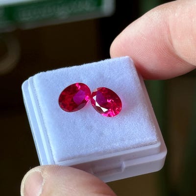 Red Ruby Baguette Step Cut Shape SIZE CHOICE Loose Stones Corundum ...