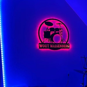 Masonic Monogram Metal Wall Art LED Lights, Custom Masonic Metal Sign ...