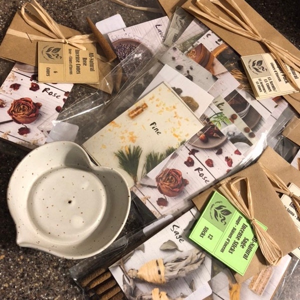 Incense Sample Pack - All Natural Hand Rolled Incense Cones - 21 Scents ...