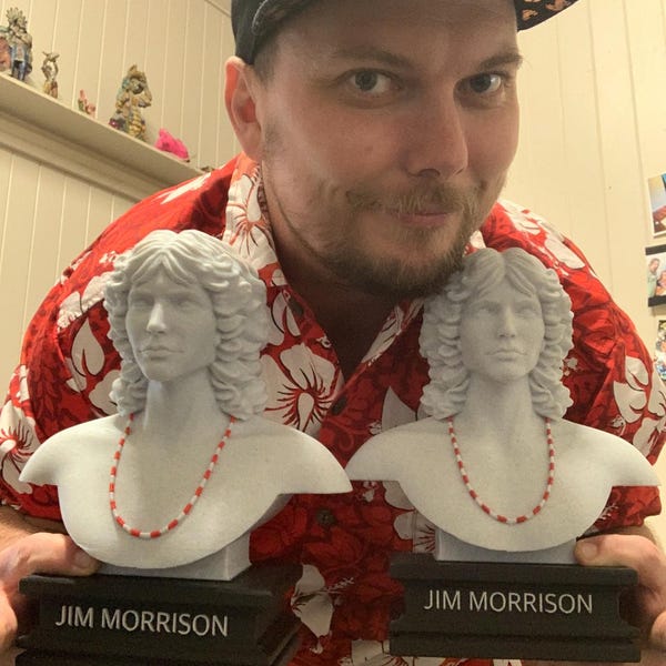 Jim Morrison Bust - Sculpture - Etsy