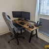 Bespoke Rustic Gaming Desk With A Frame Industrial Legs - Etsy