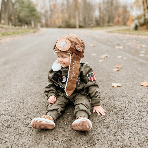 Baby Aviator Hat Toddler Pilot Hat Bomber Hat Childs Aviator With ...