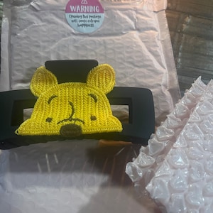 Winnie the Pooh Inspired Claw Hair Clip - Etsy