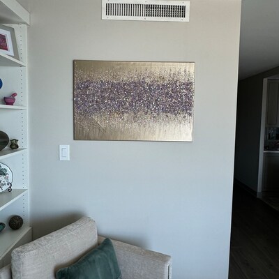 City Lights Pretty Glitter Abstract Art, Glitter Wall Art, Abstract ...