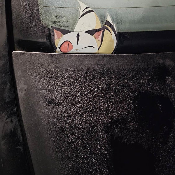 Anime Mascots Peeker Sticker | Anime Peeking Decal - Etsy