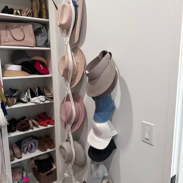 Cap Rack, Cap Hanger for Wall, Trucker Cap, Hat Organizer, Baseball ...