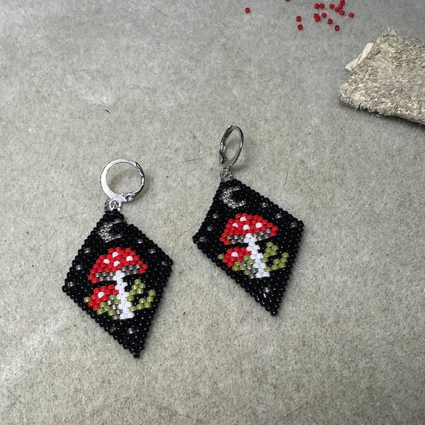 Bead Graph Paper, Seed Bead 2 DROP Brick Stitch Earring Graph Paper, 10 ...