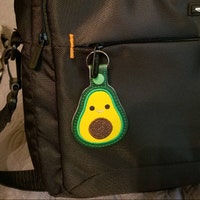 Avocado Keychain, Avocado Key Chain, Avocado Keyring, Avocado Key Ring ...