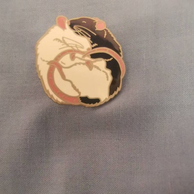 Cute Pet Fancy RAT Hard Enamel Cloisonne Pin, Seven Different ...