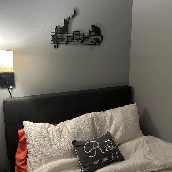 Music Notes Wall Art, Wood Wall Decor, Music Decor, Living Room ...