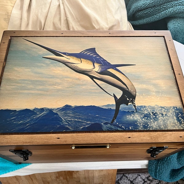 Marlin Jump Keepsake Box - Etsy