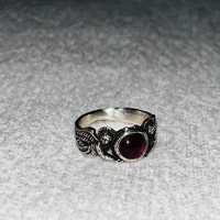 Stunning Human Face Silver Ring-sterling Silver Head Ring Polygon Face ...