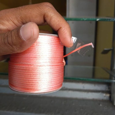 2mm 45m/roll Strong Braided Macrame Silk Satin Nylon Chinese Knot ...