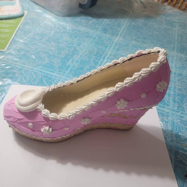 Custom Handmade Cake Wedges: Novelty Pink Shoes - Etsy