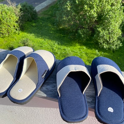 Cinnamon Summer Slippers, Linen Slippers, Indoor Linen Slippers, Summer ...