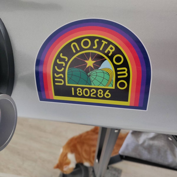 USCSS NOSTROMO 4X3 IN Full Color Die Cut Vinyl Decal Sticker Weather ...