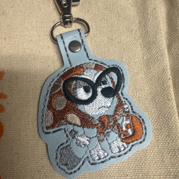 Set of Two Bluey Inspired Fan Made Backpack Charms. Grannie Janet and ...