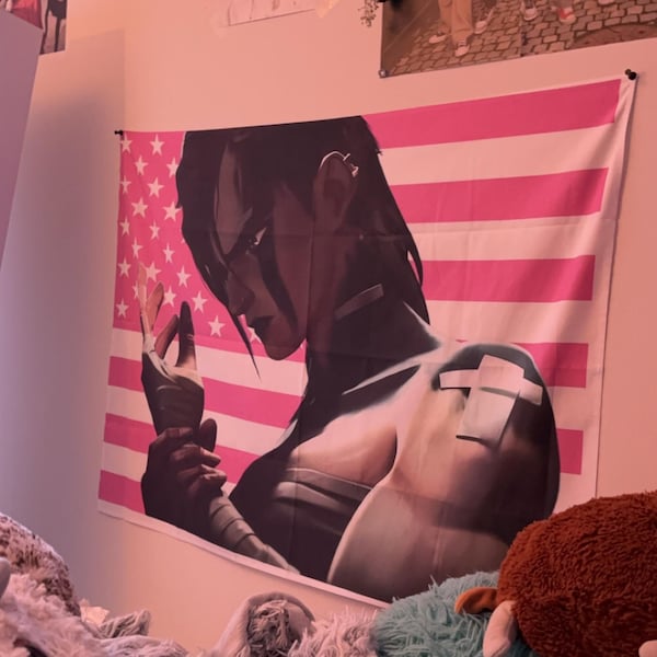 Vi American Flag Tapestry | Gamer Art, Wall Hanging, Gift for Gamer ... Vi American Flag Tapestry | Gamer Art, Wall Hanging, Gift for Gamer ...