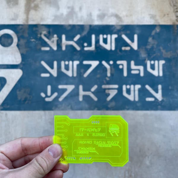 Star Wars Galaxy's Edge ID Card Batuu Cosplay Original - Star Wars ...